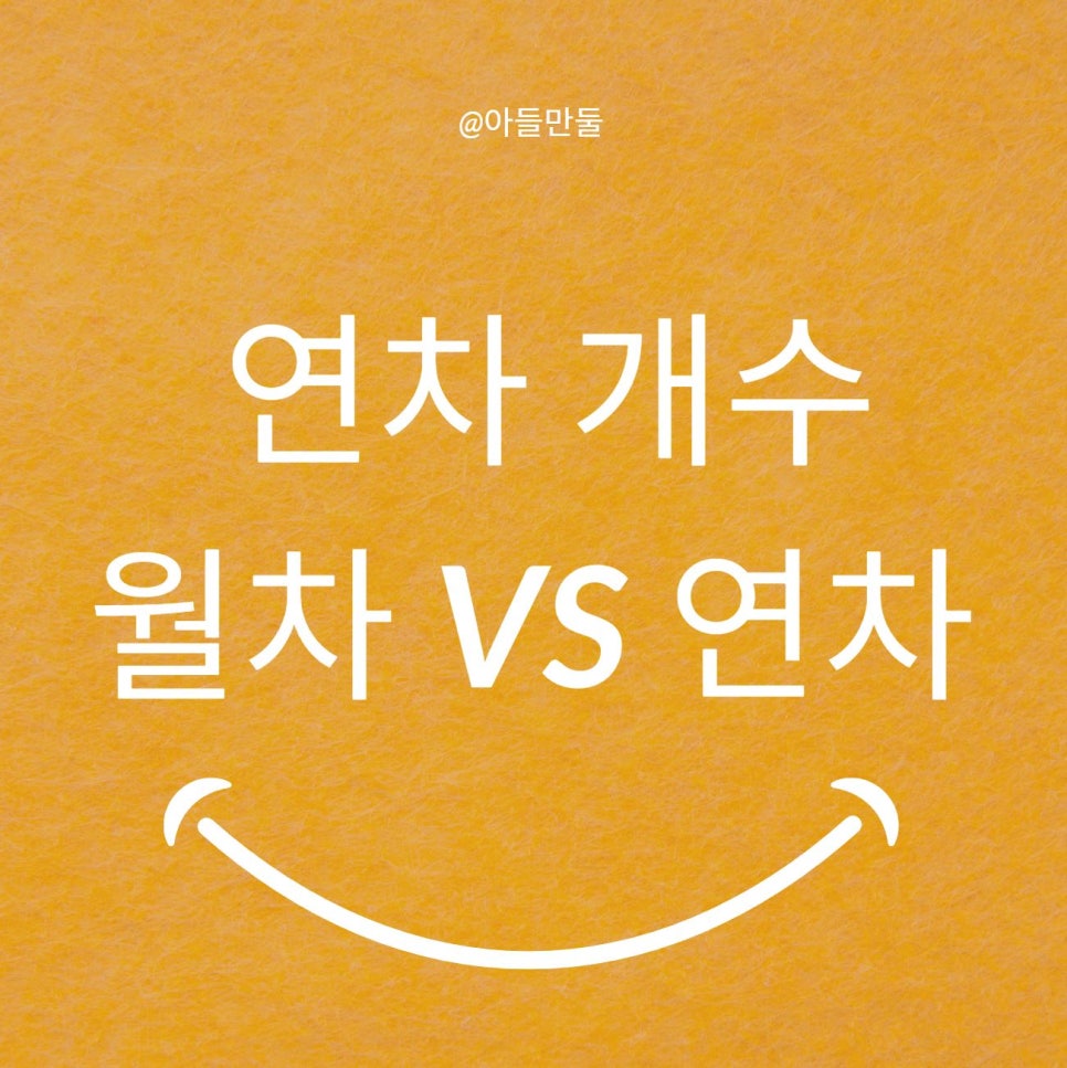 연차개수 입사일 기준 Vs 회계연도 기준으로 비교하기 Feat 월차 연차 차이는 네이버 블로그