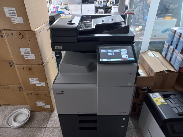 최신 신도리코 복사기 D450 IP확인 및 변경 방법 / 무한잉크 복합기 프린터 임대 렌탈 추천 : 네이버 블로그