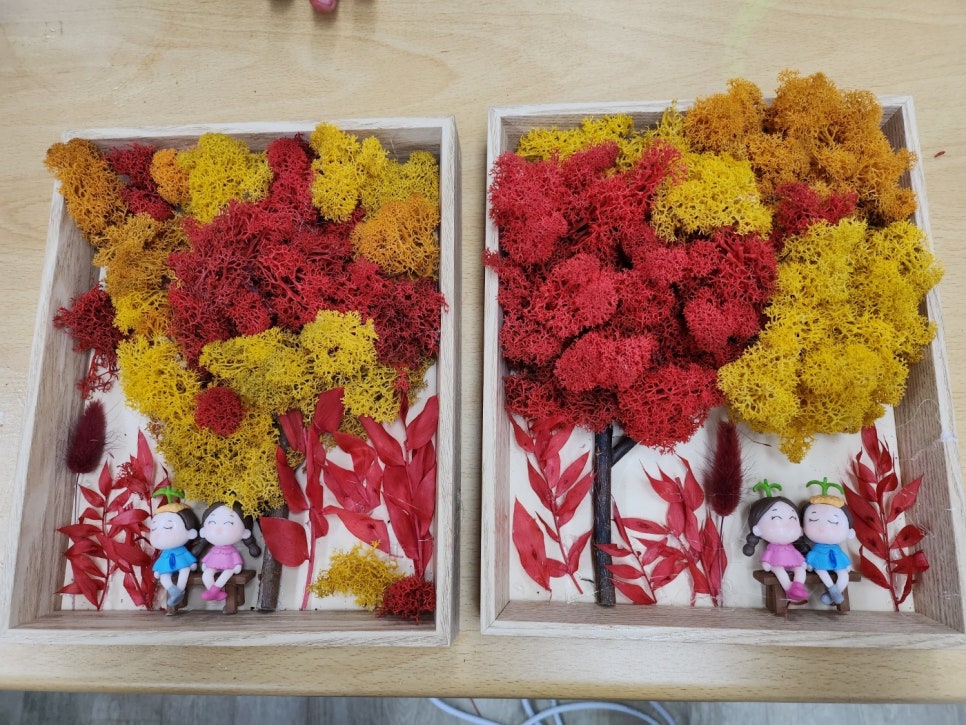 송파 위례 하남 성남 분당 복지관 정서지원 특화프로그램 노인원예치료 가을액자만들기 네이버 블로그
