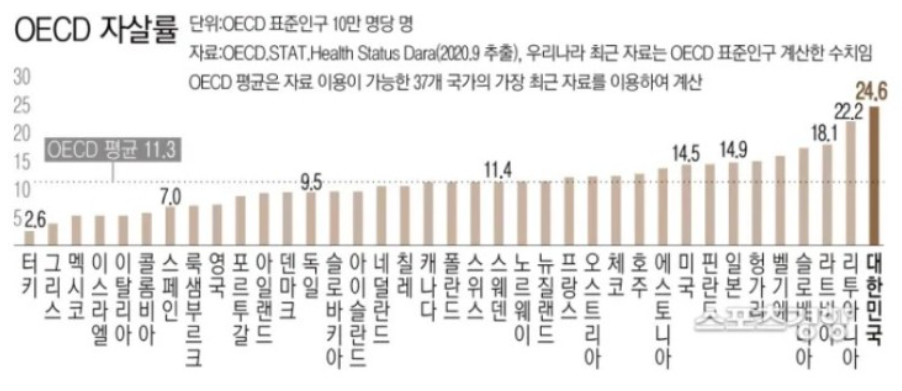우리나라 노인 자살률 OECD 1위 : 네이버 블로그
