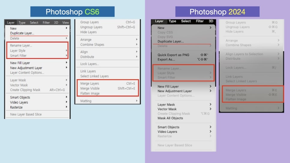포토샵 CS6과 CC(Photoshop 2024)의 차이점 비교와 GTQ 시험 출제 경향 이해하기 : 네이버 블로그