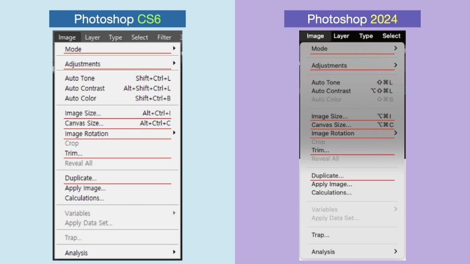 포토샵 CS6과 CC(Photoshop 2024)의 차이점 비교와 GTQ 시험 출제 경향 이해하기 : 네이버 블로그