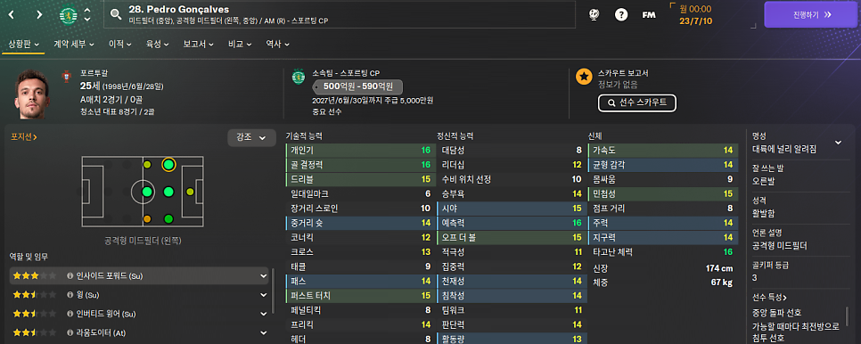 FM2024 주전 선수 추천 리스트 - 공격수, 공미 중앙(ST, AMC) 유망주보다 당장 쓸 선수를 찾아보세요! : 네이버 블로그