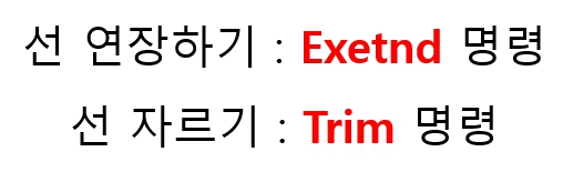 오토캐드 선 연장하기와 선자르기 (AutoCAD Extend & Trim 트림 명령) : 네이버 블로그