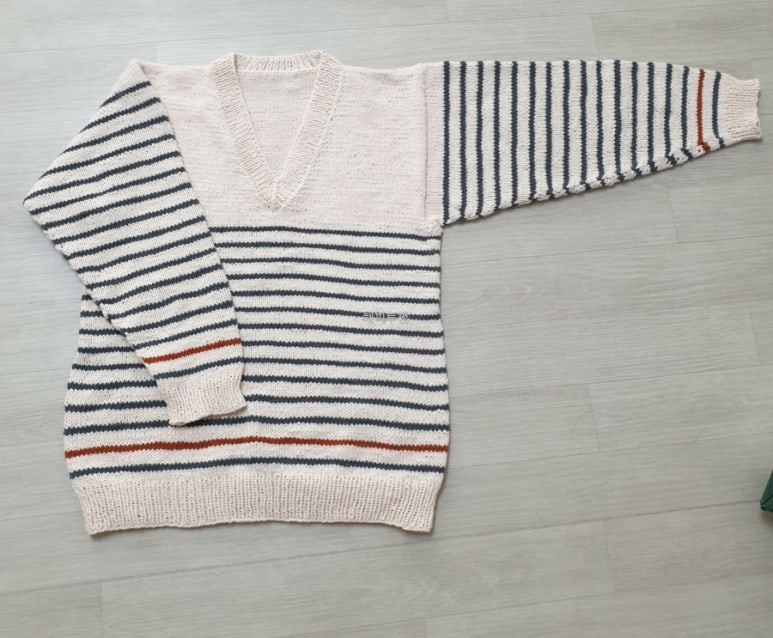 S사이즈 남자브이넥 M L XL 사이즈로 뜨는 남자 니트 No.2 : 네이버 블로그