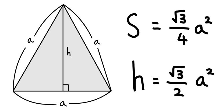 [중등 수학] 정삼각형 넓이, 높이 공식 : 네이버 블로그