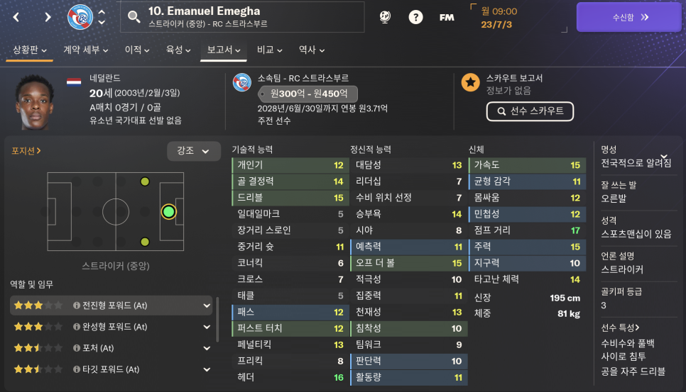 fm2024 유망주 총정리 모음 1탄 : 네이버 블로그