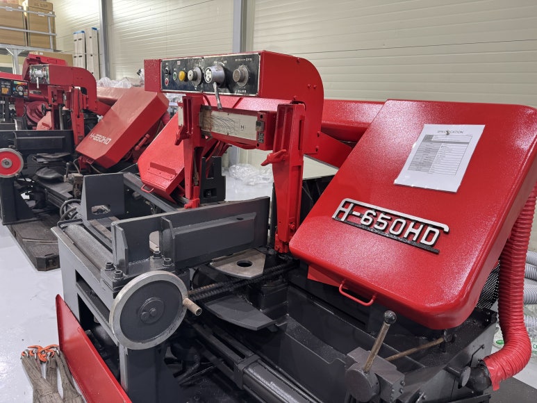 톱기계 중고 밴드쏘 아마다 금속절단기 H-650HD : 네이버 블로그