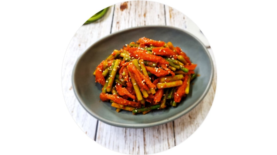 마늘쫑요리 마늘종고추장무침 마늘쫑황태채무침 만들기 마늘쫑손질법 네이버 블로그