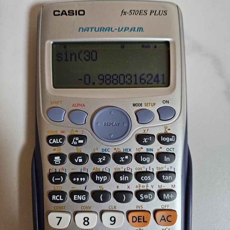 카시오 공학용 계산기 FX-570ES PLUS 각도 및 rad 라디안 2차 방정식 : 네이버 블로그