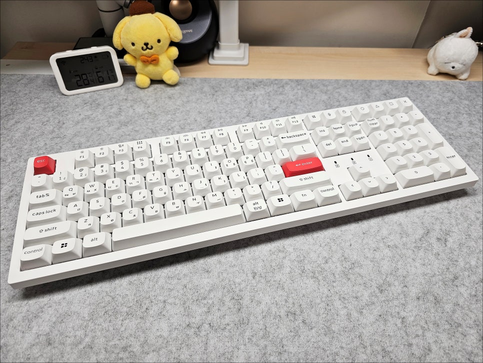 직장인을 위한 풀 배열 기계식 무선 키보드 키크론 K10 Pro Se 화이트 저소음 적축 네이버 블로그