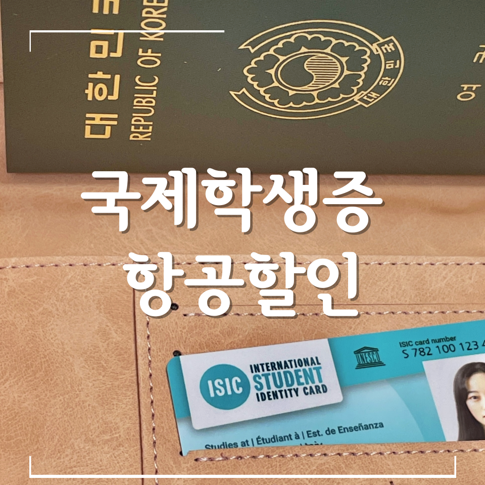 국제학생증 항공권 할인 총정리 발급방법 가격 항공편 예약 Ft졸업예정자 네이버 블로그