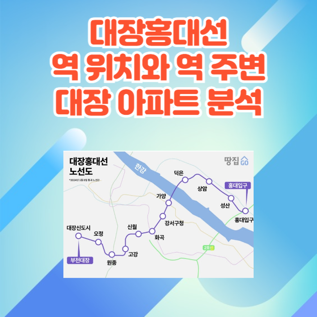 대장홍대선 역 위치와 역 주변 대장 아파트 호가 분석ft 노선도와 개통 시기 네이버 블로그