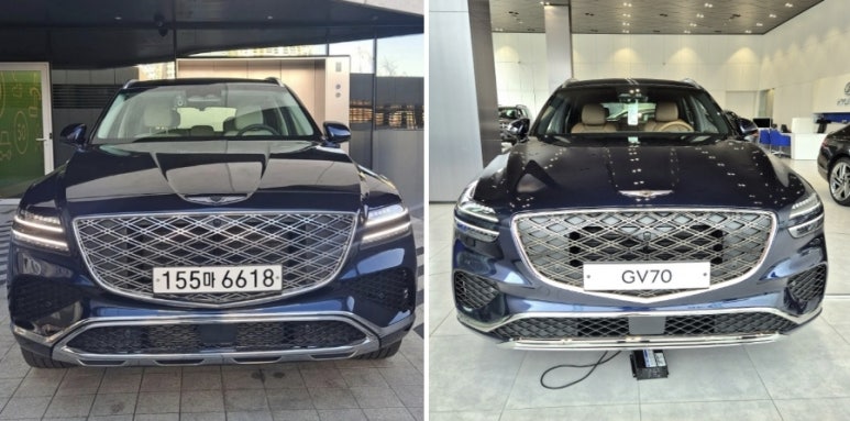 제네시스 SUV 25년형 GV80과 GV70의 상세 구매 정보 비교 - 가격, 크기, 디자인, 사양, 성능(시니어 서일범) : 네이버 블로그