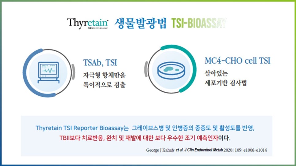 그레이브스병 진단 검사 TSI-bioassay (Thyretain) 갑상선 자극 항체 [생물발광법] 급여인정기준 : 네이버 블로그