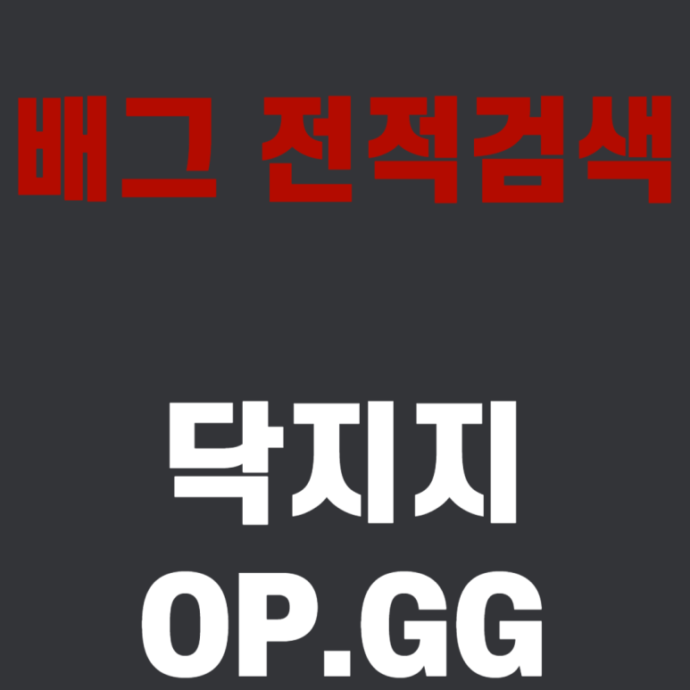 [카카오,스팀] 배그 전적검색 - 배그 닥지지, OPGG : 네이버 블로그
