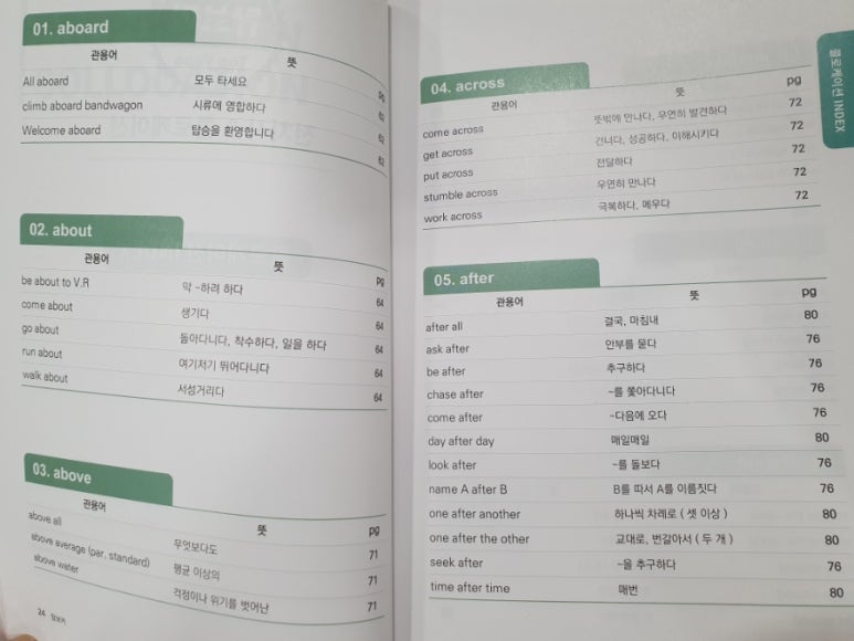 탑보카 Top Voca - 전치사 & 콜로케이션