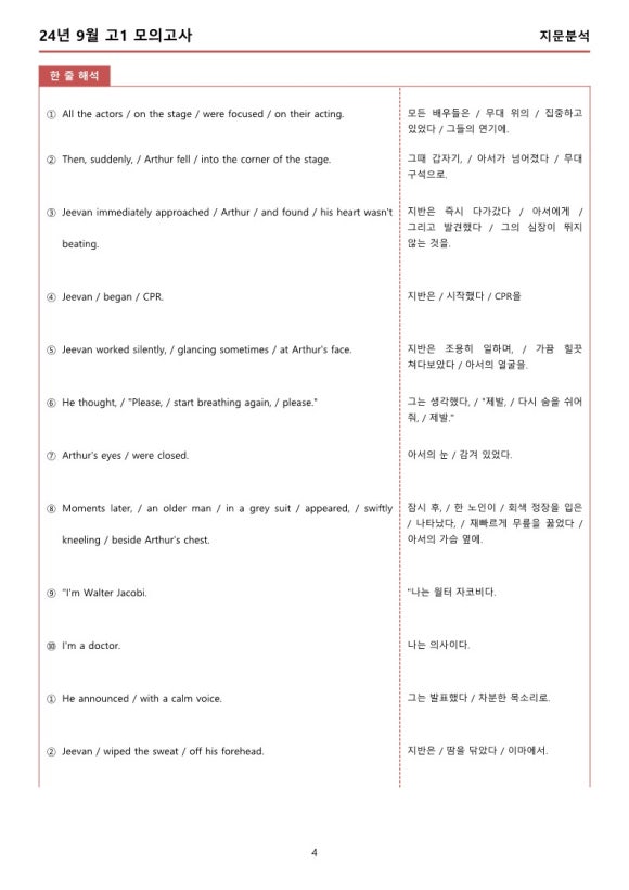 무료 다운로드 24년 9월 고1 모의고사 분석지변형문제 동의어반의어 네이버 블로그
