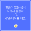 칼륨이 많은 음식 12가지 총정리 Ft 과일나트륨 배출 네이버 블로그