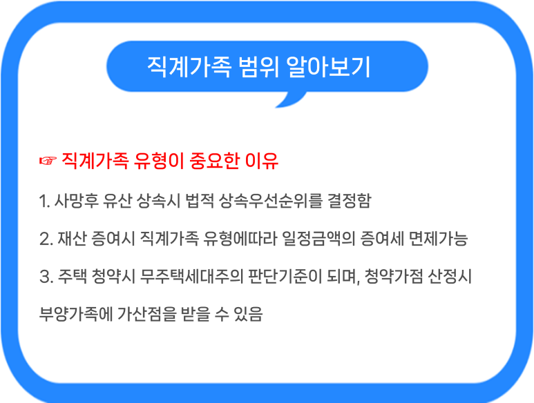 직계가족 범위 배우자 부모님 형제자매 등 직계존비속범위 안내 네이버 블로그