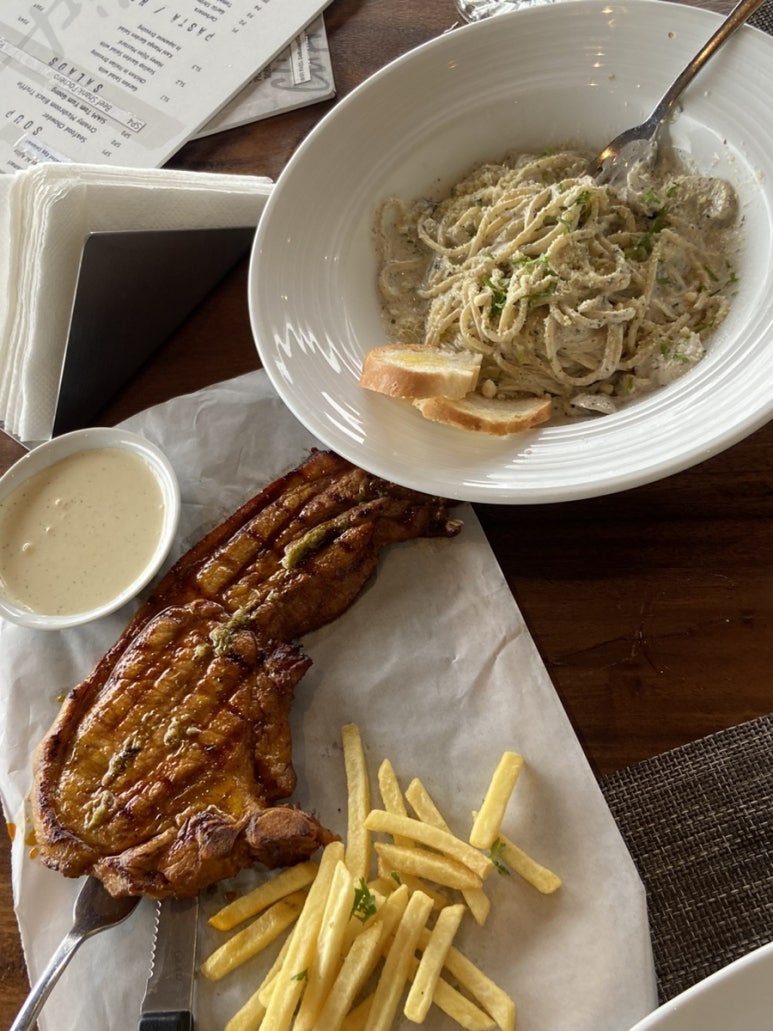 세부 시라오가든,레아신전 근처 맛집 하이랜드부사이 Highlands de Busay 내돈내산 후기(블랙트러플파스타,토마호크 ...