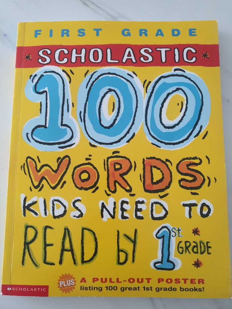 Scholastic 100 Words Kids Need to Read by 1st Grade : 네이버 블로그