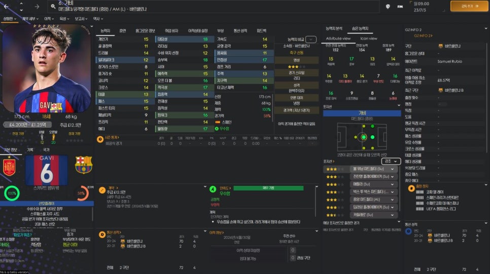 FM2024 본좌 유망주 및 가성비 중앙 미드필더(MC) : 네이버 블로그