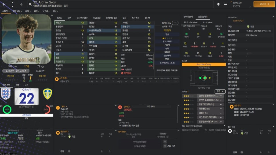 FM2024 본좌 유망주 및 가성비 중앙 미드필더(MC) : 네이버 블로그