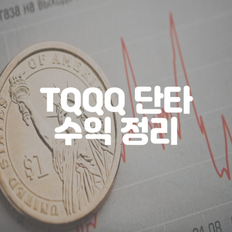 나스닥 100 ETF 레버리지(TQQQ) 수익과 나만의 전략(4전 3승 1패) : 네이버 블로그