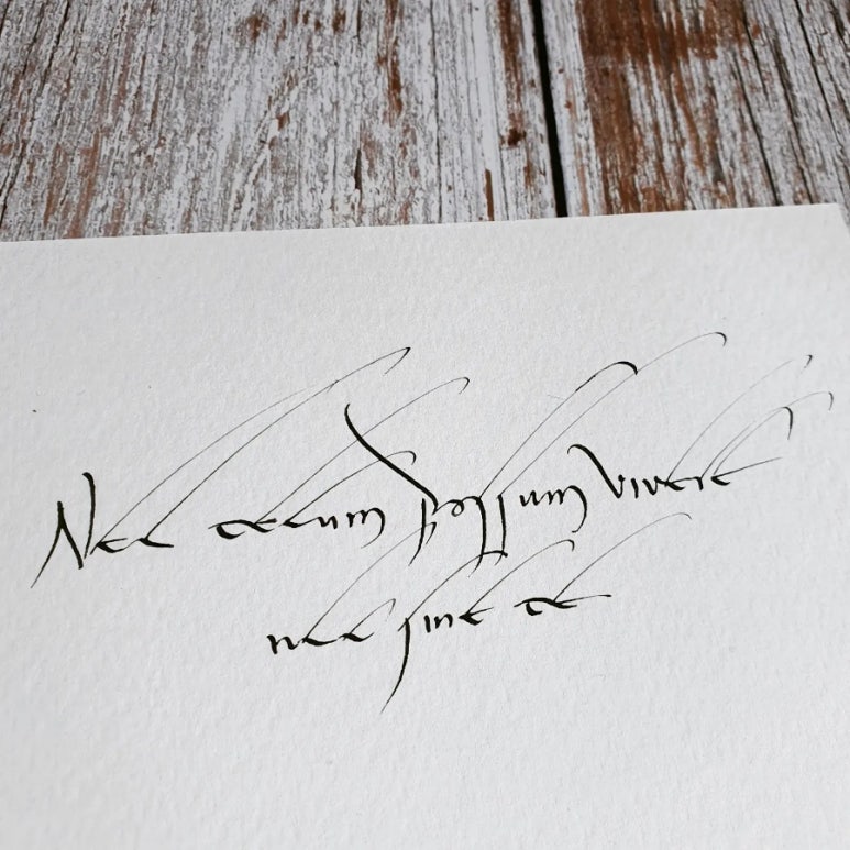 영문 캘리그라피. 로만 커시브로 써본 라틴어 문구 Roman cursive : 네이버 블로그