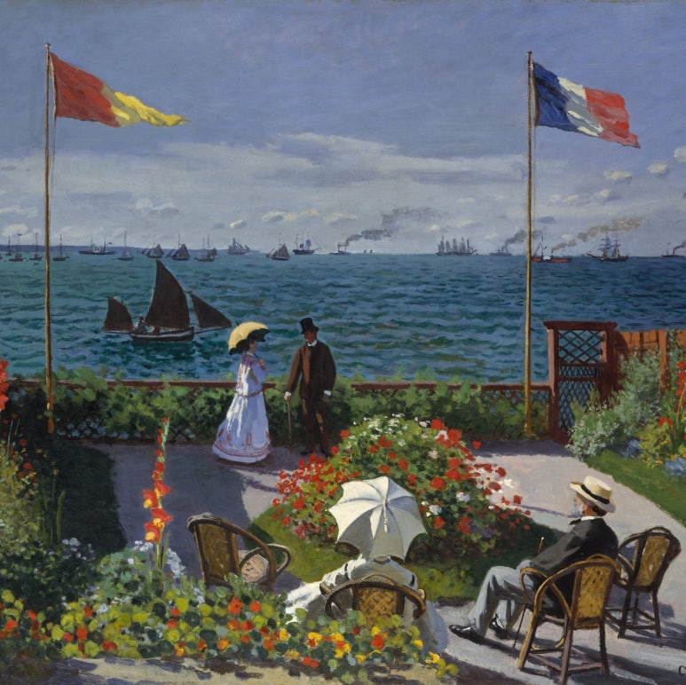 Claude Monet, Garden at Sainte-Adresse, 1866/1867 : 네이버 블로그