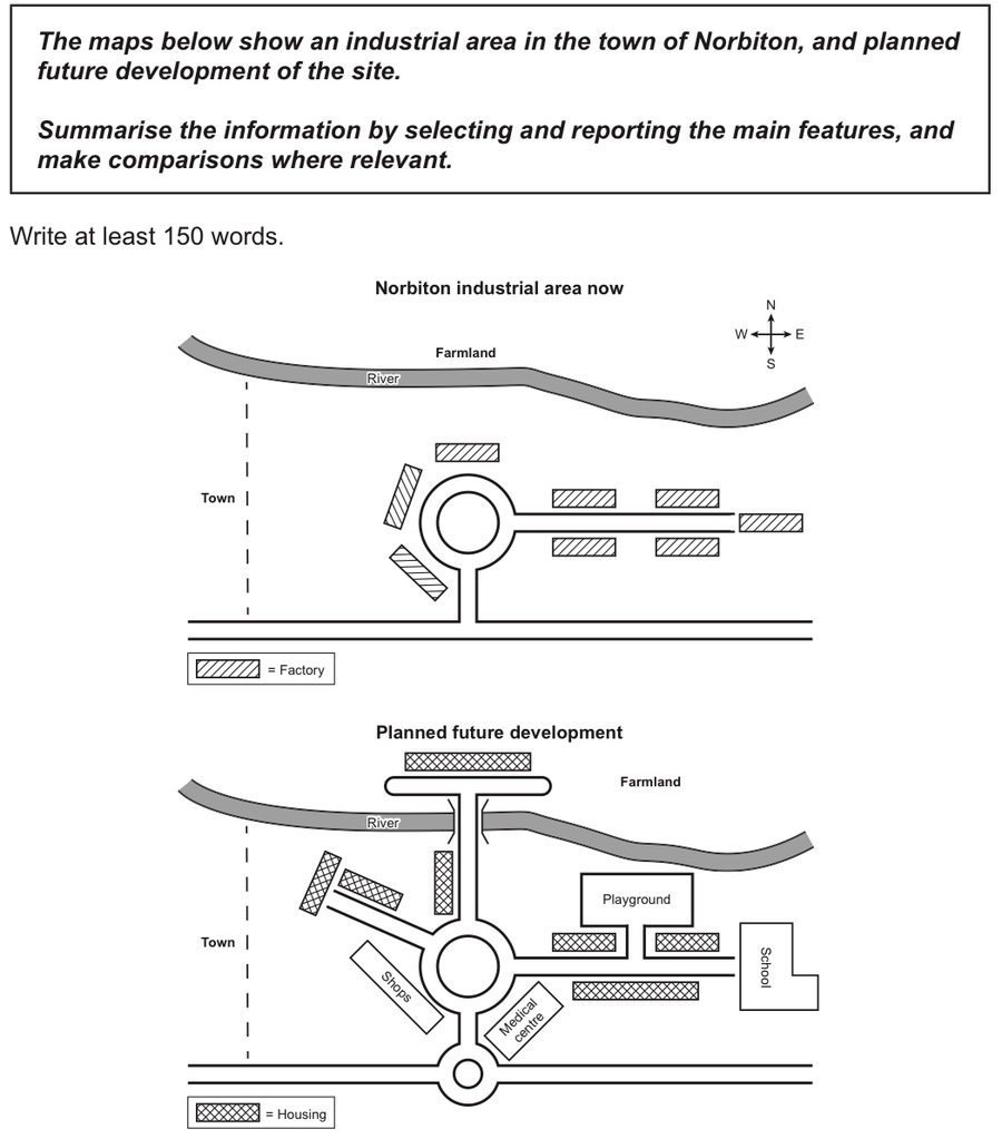 #4 Cambridge ielts 17 TEST1 writing task 1 (map) 지도 문제 접근법 공유 (학생 첨삭분 2 ...