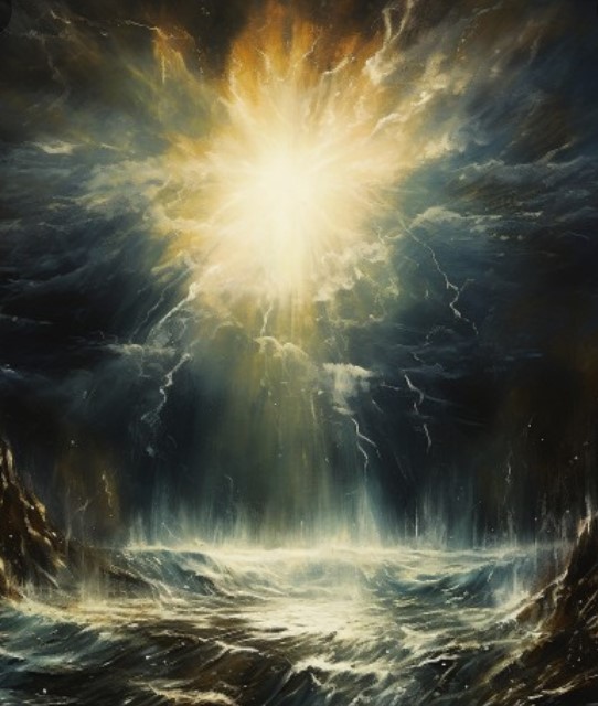 태초에 말씀이 계시니라, 성부 성자 성령 하나님의 천지창조, 만물을 충만하게 하신 하나님, 생명의 빛, 재창조주인 예수님, 혼돈 ...