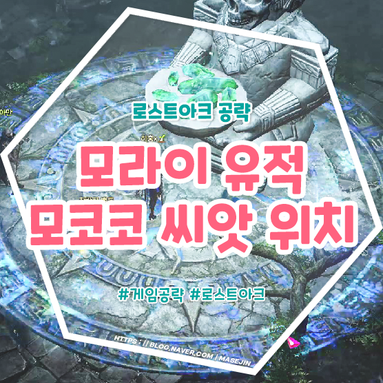 로스트아크 모라이 유적 모코코 씨앗 위치 공략 네이버 블로그