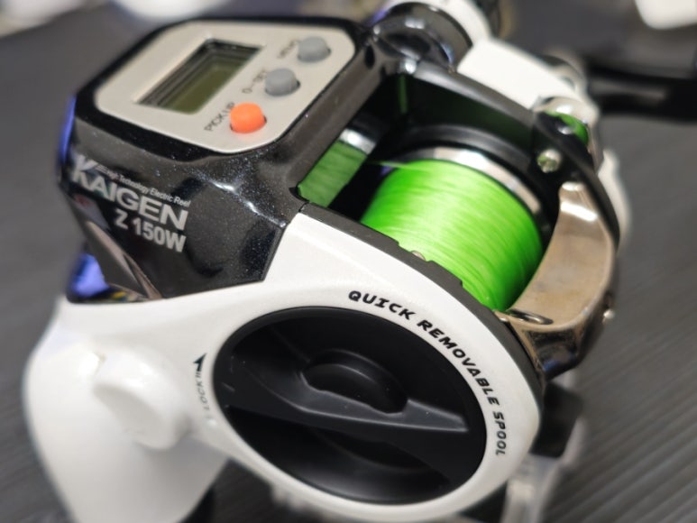 바낙스 카이젠Z150W 소형 전동릴 우럭 광어 외수질 서해선상 근해 낚시에 좋은 전동릴 바낙스전동릴배터리 리뷰 : 네이버 블로그