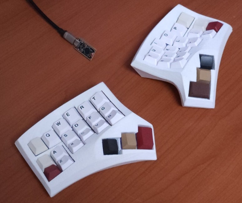 Dactyl Cygnus #1 무선 스플릿 키보드 제작 : 네이버 블로그