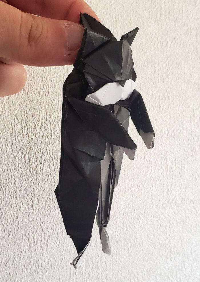 고양이 너무 좋아하는 집사가 색종이로 뚝딱 1분만에 만든 '어마어마한 디테일' : 네이버 블로그