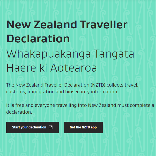 뉴질랜드 입국신고서 NZTD 온라인 신청 방법 : 네이버 블로그