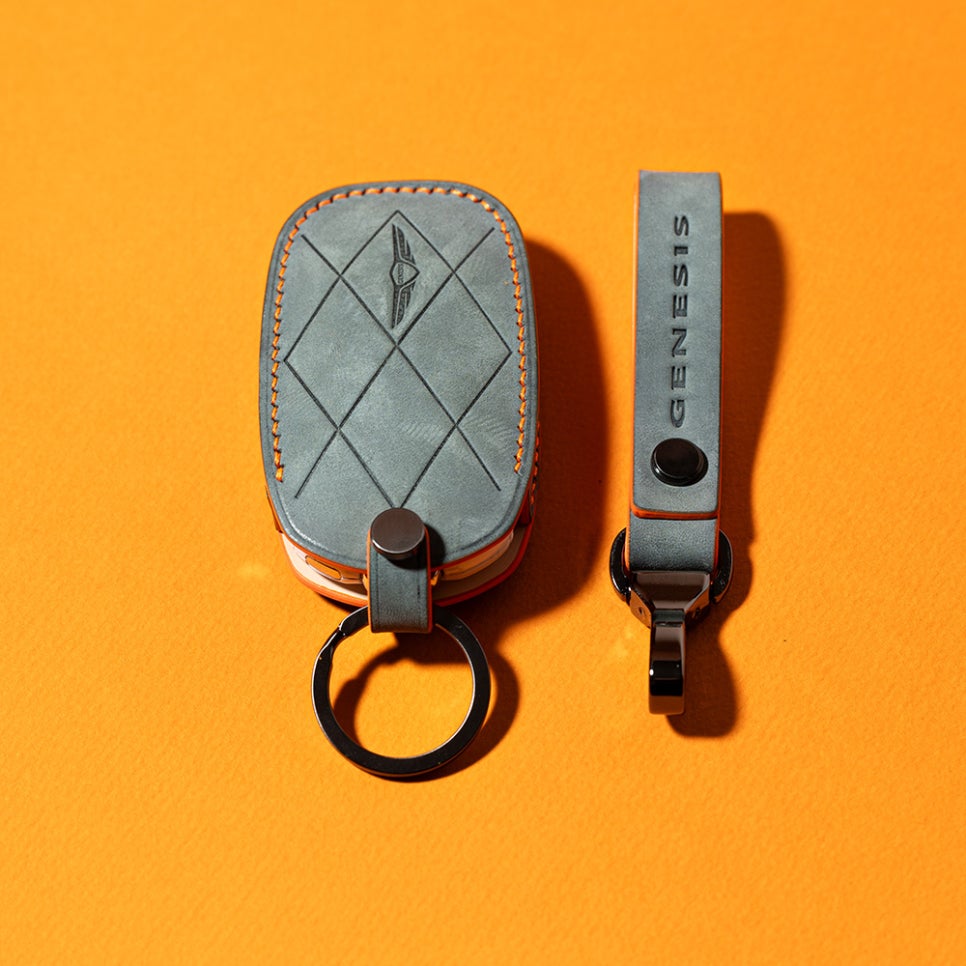 제네시스 GV80 페이스리프트 키케이스 이태리 누벅 오렌지 에디션 출시! 나만 알고 싶은 쿠이의 특별한 색감과 디자인 : 네이버 블로그