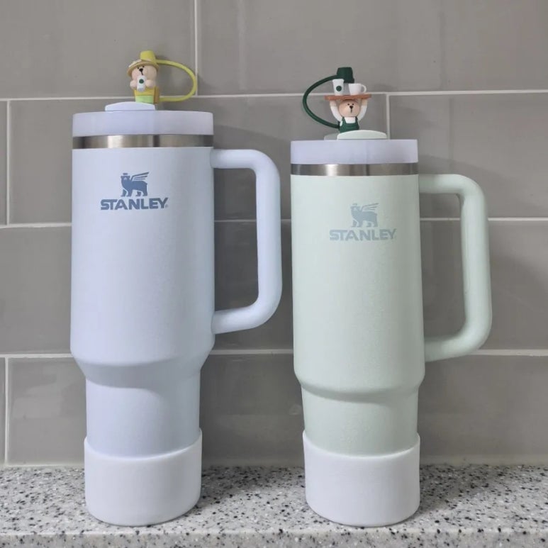 텀블러 추천) 스탠리 퀜처H2.0 글라시에, 미스트 색상 비교 / 887ml 와 1.18L 크기 비교, 색상 추천, 무게 / 빨대 마개, 바닥 커버 부츠, 텀블러 파우치 ...