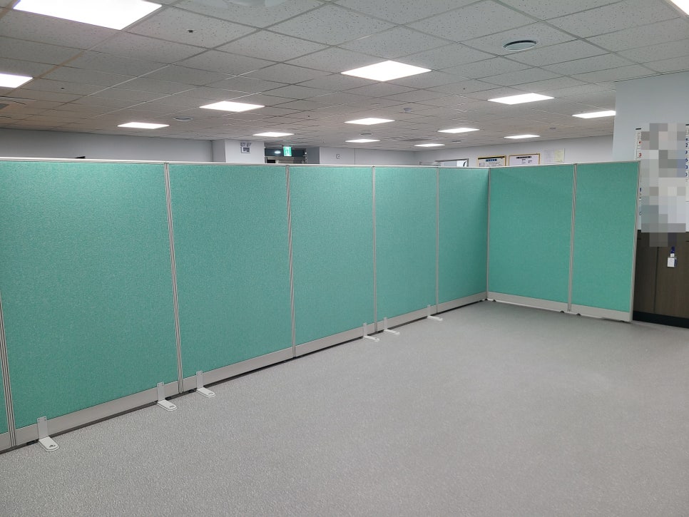 경기 일산 사무실 파티션(주문형 원톤 패브릭 파티션) 설치 사례 : 네이버 블로그