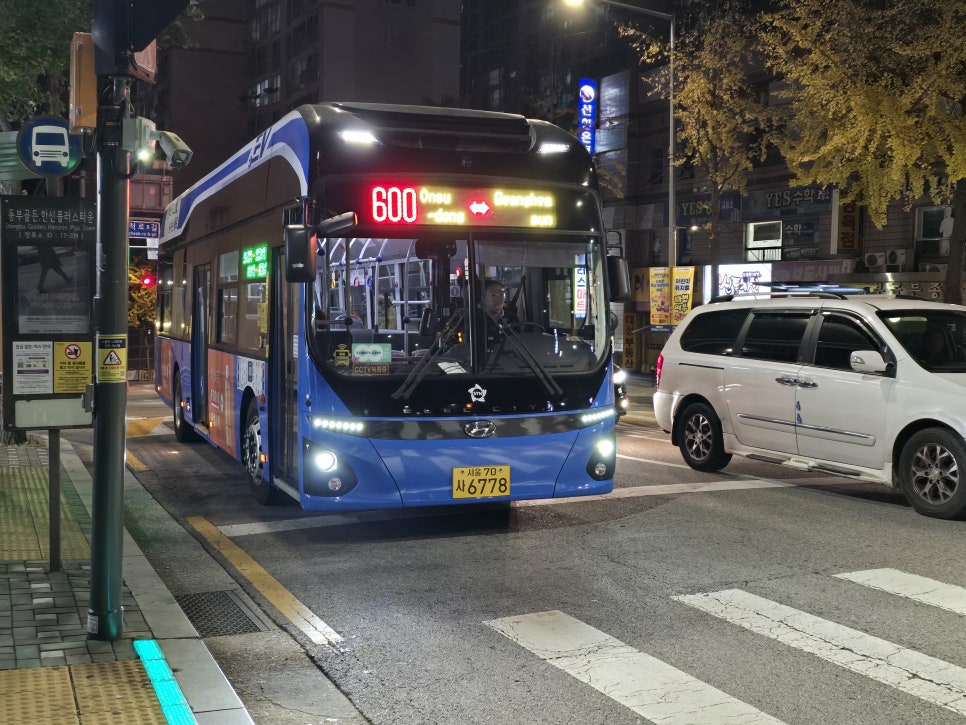 (서울 / 간선) 서울교통네트웍(주) 600번 Hyundai ELEC CITY II PEV "24 : 네이버 블로그
