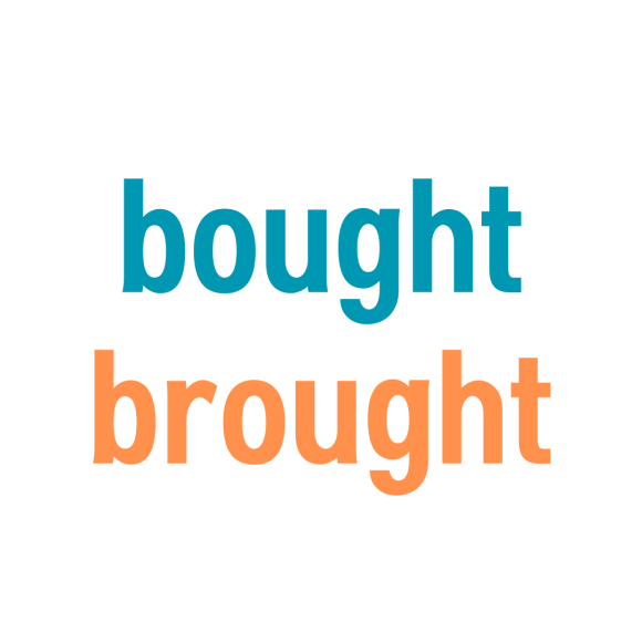 brought와 bought 뜻과 발음 : bring과 buy의 과거형 과거분사 : 네이버 블로그