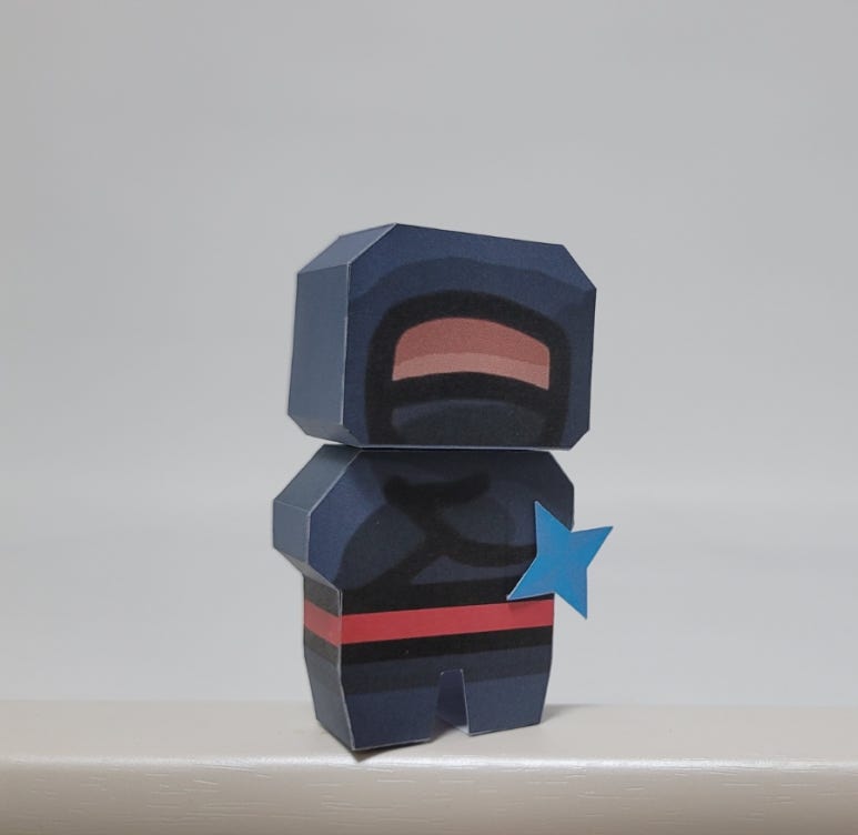 운빨존많겜 닌자 만들기 종이모형하는남자 무료 도안 : 네이버 블로그