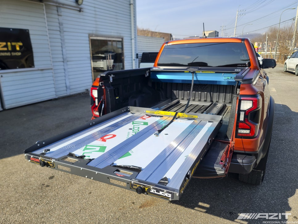 포드 레인저 랩터 픽업트럭을 편리하게 사용하실 수 있는 판도라 슬라이딩베드를 장착해드렸습니다. : 네이버 블로그