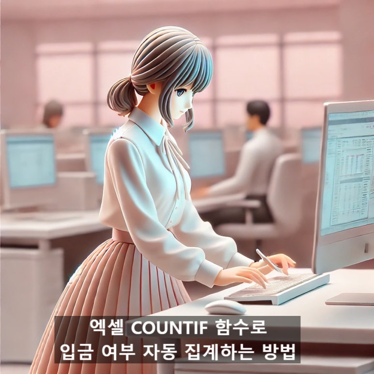 엑셀 COUNTIF 함수로 입금 여부 자동 집계하는 방법 : 네이버 블로그