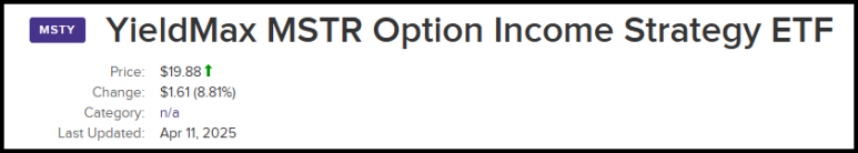 MSTY ETF 주가 전망 및 배당금 분석 5월 배당일(예상) : 네이버 블로그