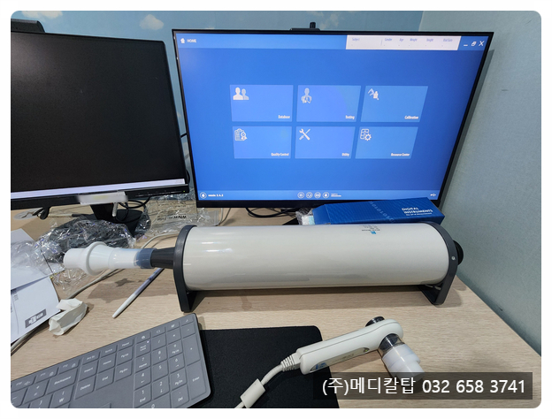 특수 검진용 폐기능 검사기 MICRO QUARK 설치 중 : 네이버 블로그