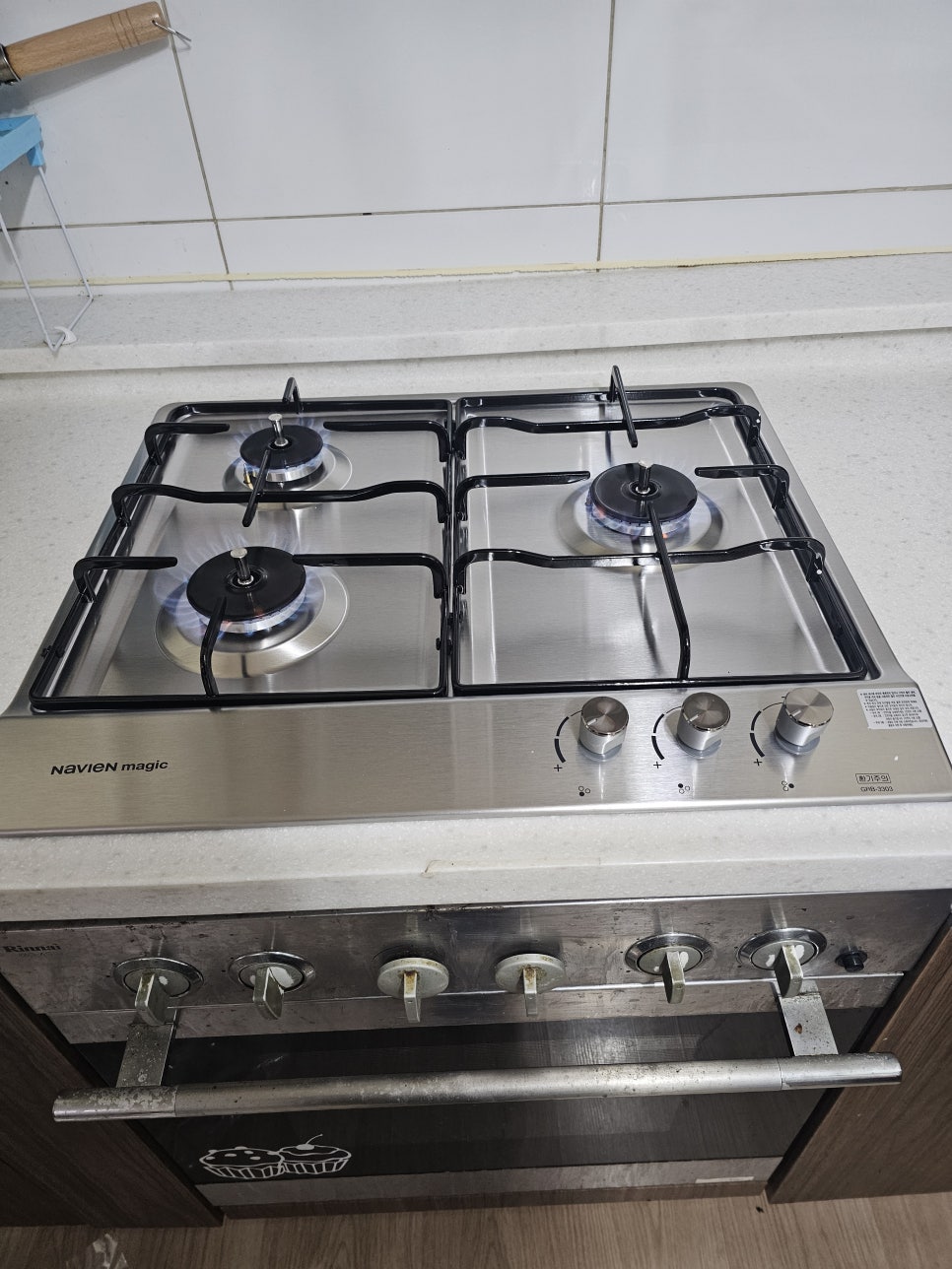 Rinnai 가스오븐렌지 나비엔매직 가스쿡탑 교체 : 네이버 블로그