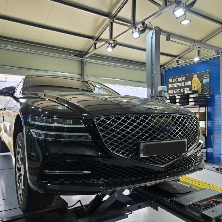 [금호타이어 영서고점] 제네시스 G80 금호 마제스티9 솔루스 TA91 245/45R19, 275/40R19 타이어 교체 / 헌터 호크아이 엘리트 휠 얼라인먼트 / 핸들정렬 ...